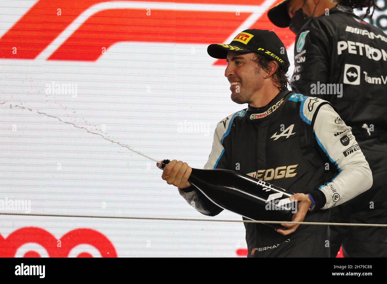 Alonso qatar 2021 podium hi-res stock photography and images - Alamy