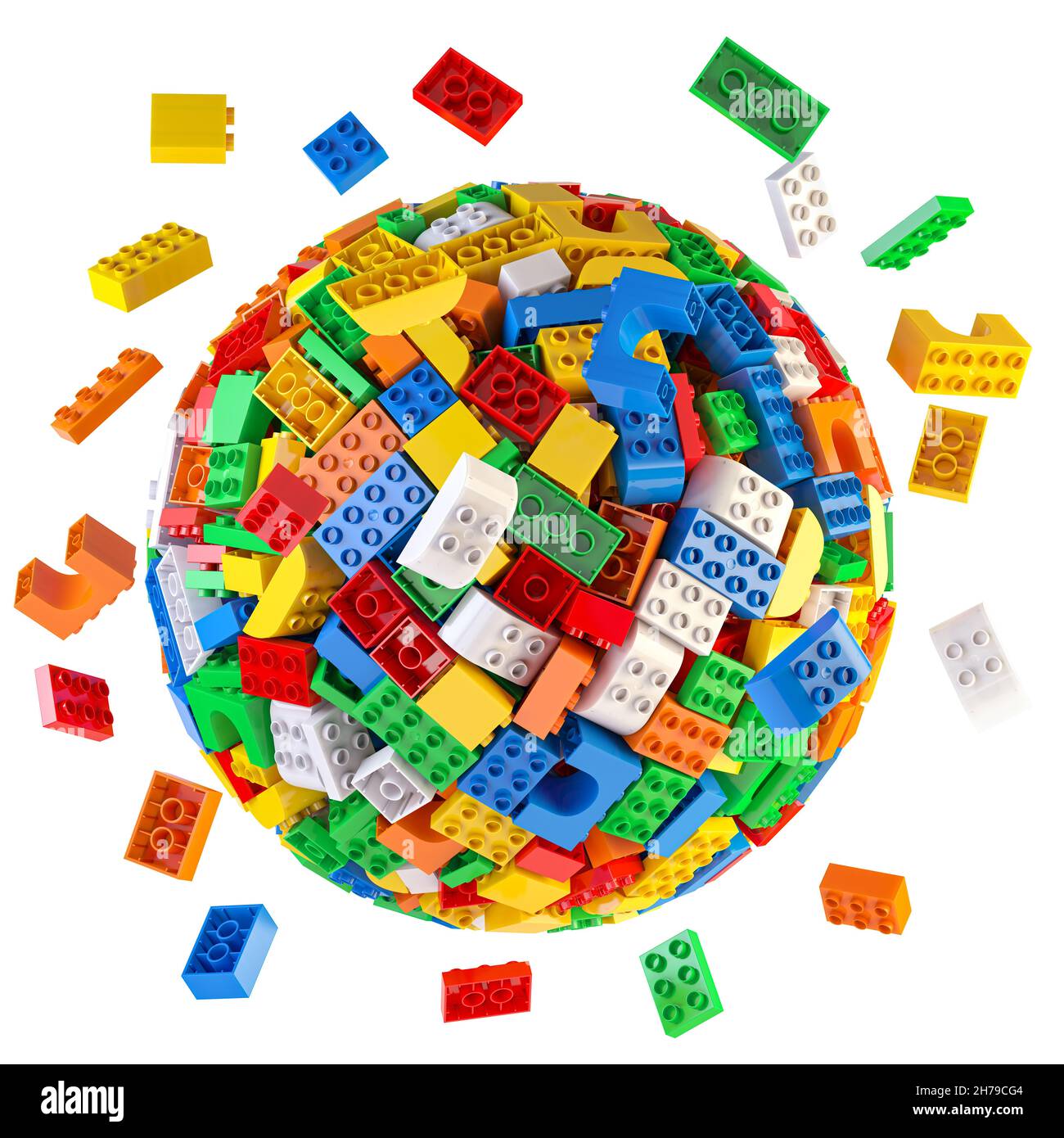 Colored interlocking plastic bricks hi-res stock photography and images ...