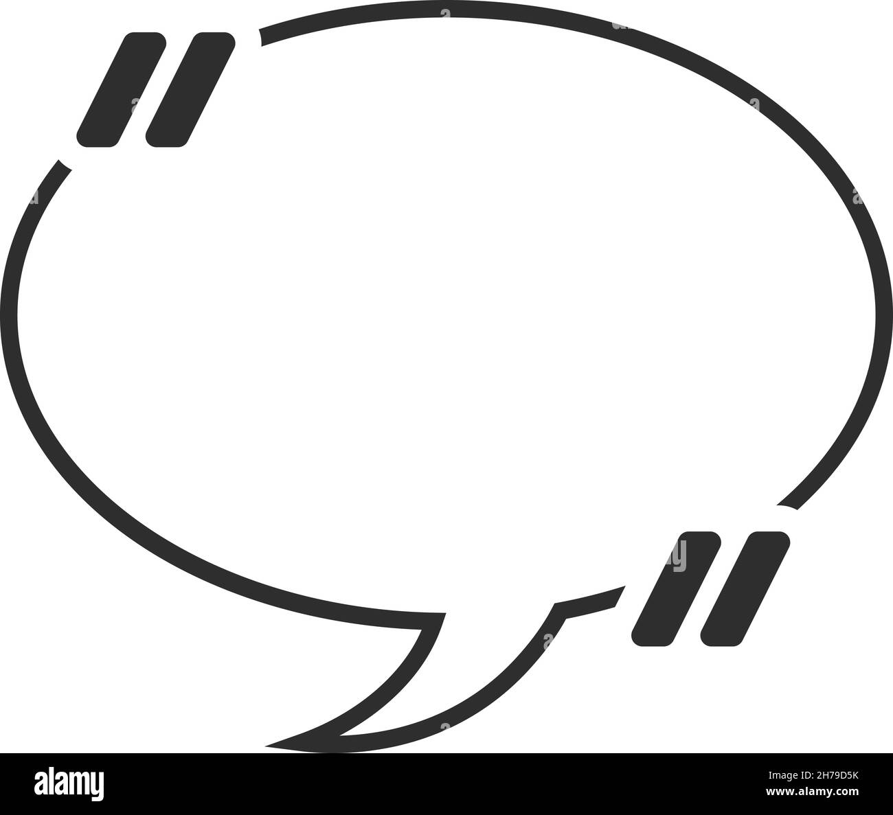 Round quote template. Empty speech bubble box Stock Vector Image & Art ...