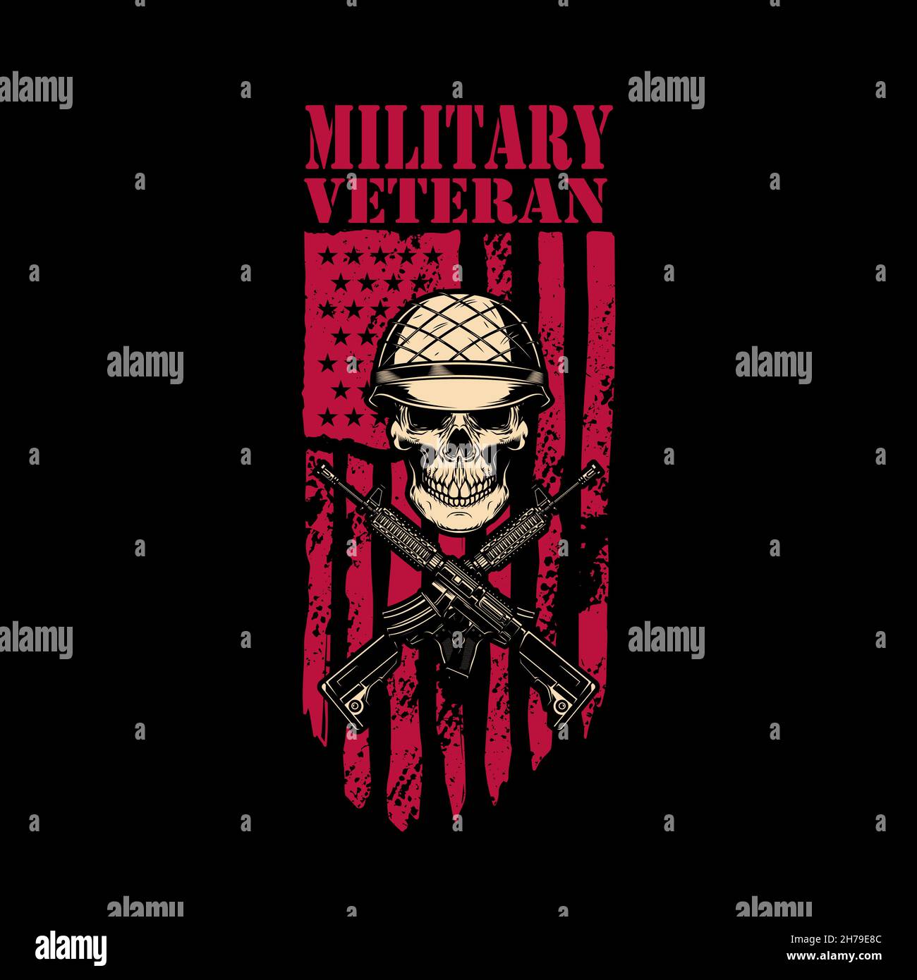 Military Skull Design