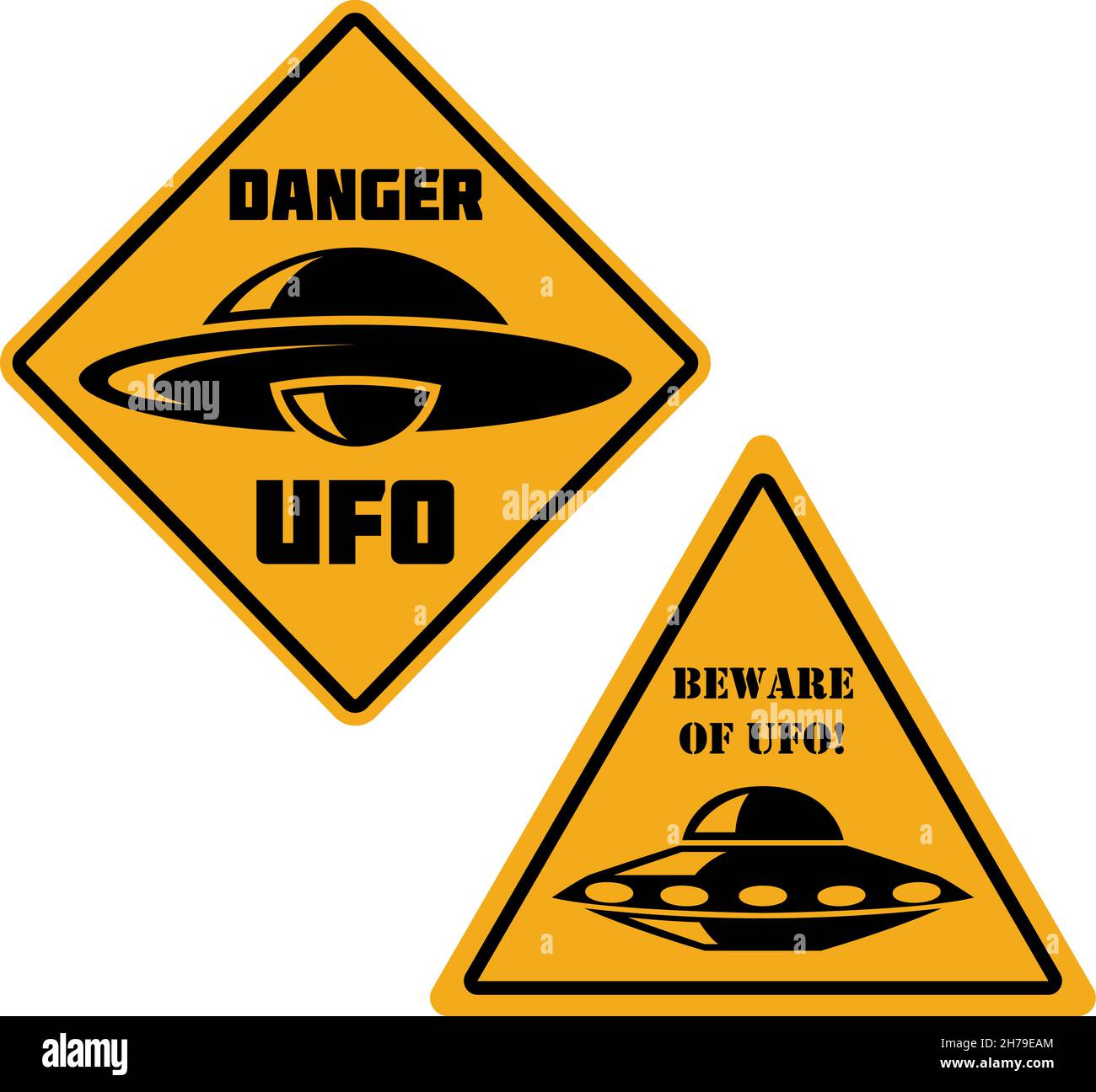 Space Shuttle Caution Signs