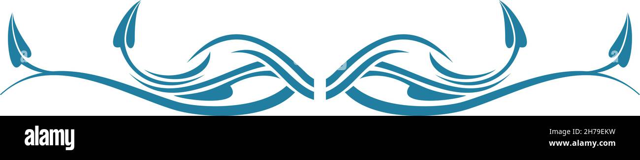 Doodle divider. Hand drawn decorative page break Stock Vector Image ...