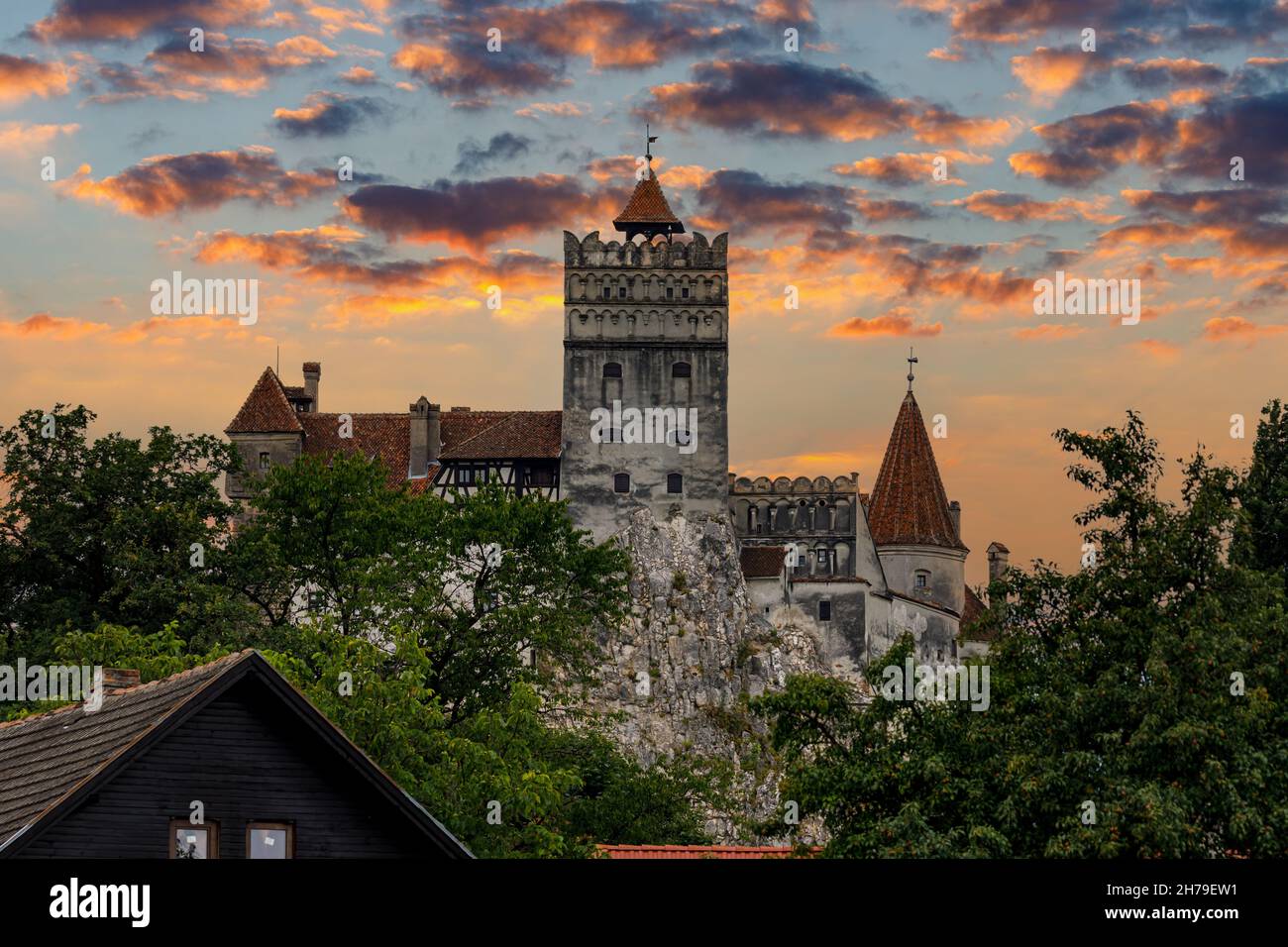 The castle of bran in Transylvania Romania Stock Photo - Alamy