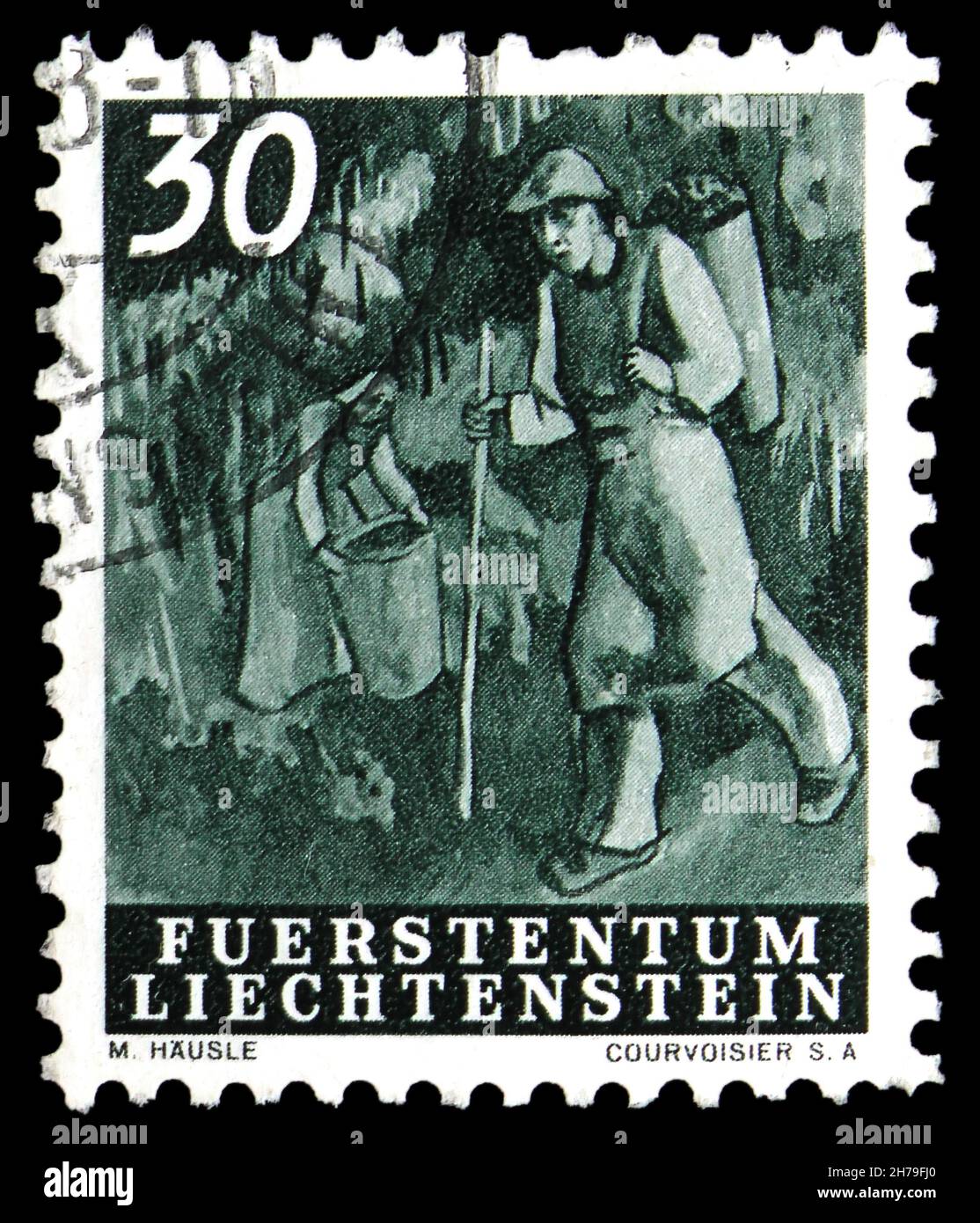 MOSCOW, RUSSIA - OCTOBER 25, 2021: Postage stamp printed in ...