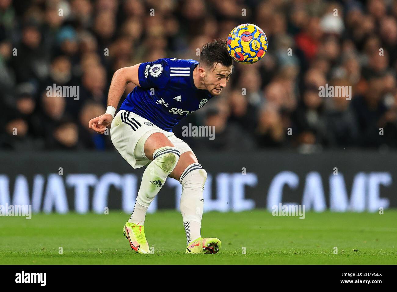 Jack Harrison #22 of Leeds United heads the ball Stock Photo - Alamy