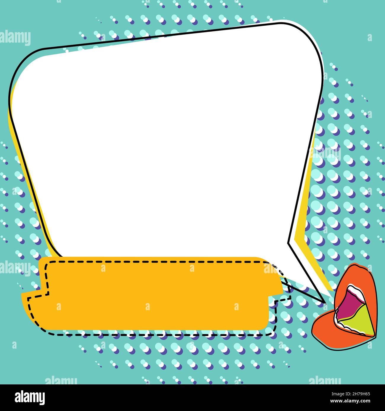 Lips Drawing Sharing Positive Comments And Good Reactions Through ...