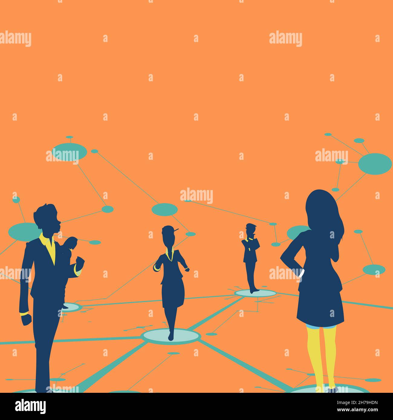 Crew working together Stock Vector Images - Alamy