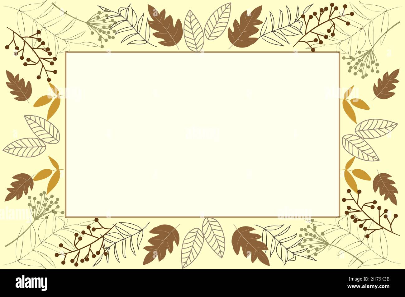 Text Frame Surrounded With Assorted Flowers Hearts And Leaves ...