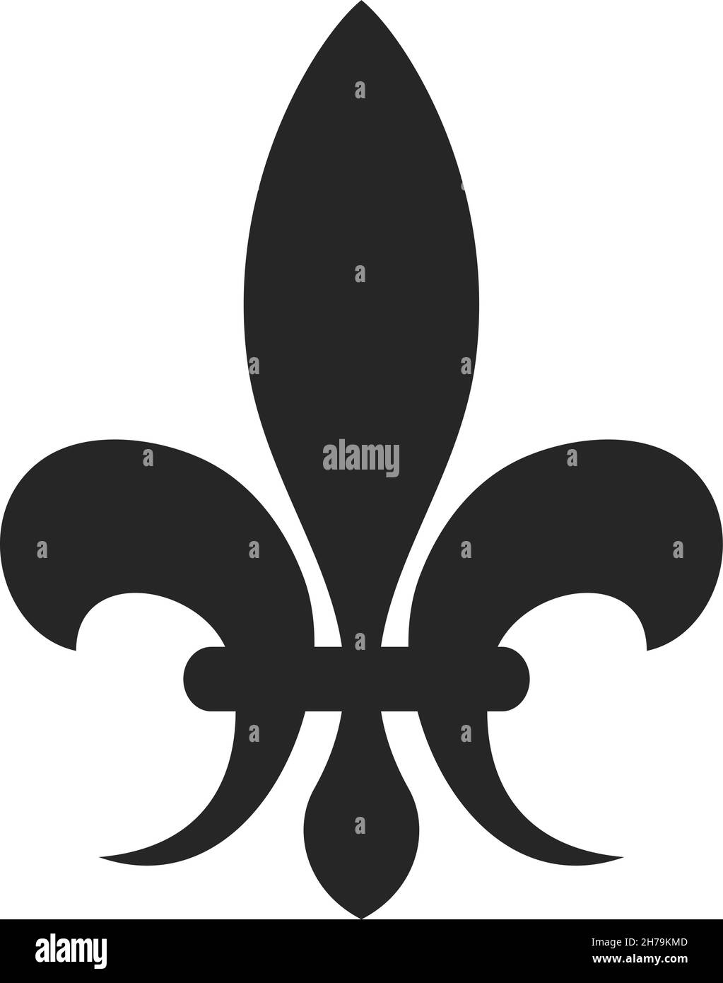 Medieval heraldic logo. Royal emblem. Decorative flower isolated on ...