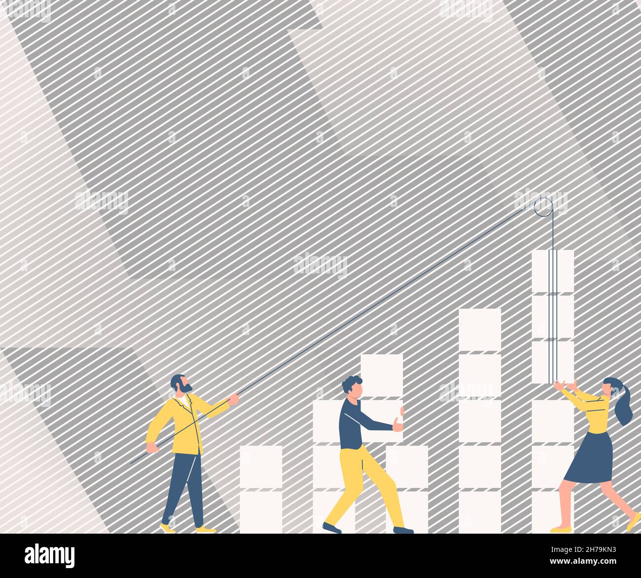 Illustration Of Partners Building New Wonderful Ideas For Skills ...