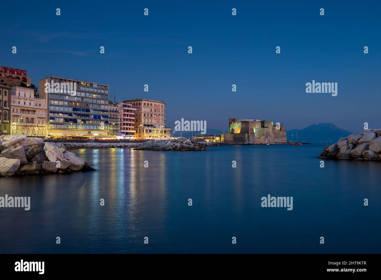 The Castel dell Ovo (Egg Castle) the old medieval fortification in ...