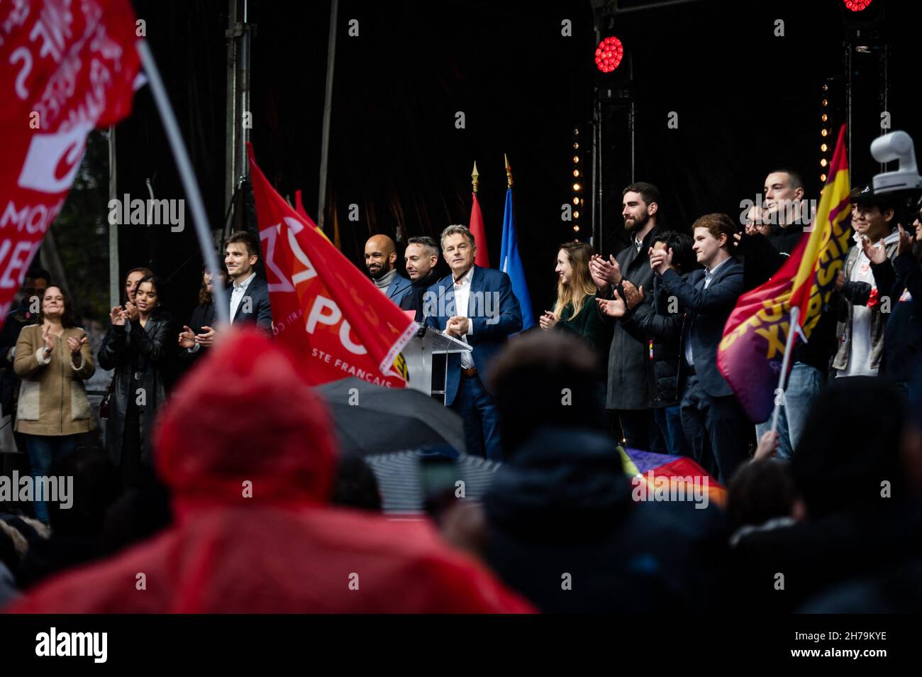 First secretary of the French communist party (PCF) and candidate for ...