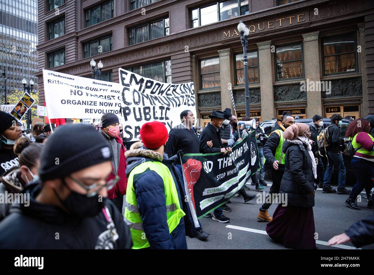 Chicago, United States. 20th Nov, 2021. Jesse Jackson seen marching ...