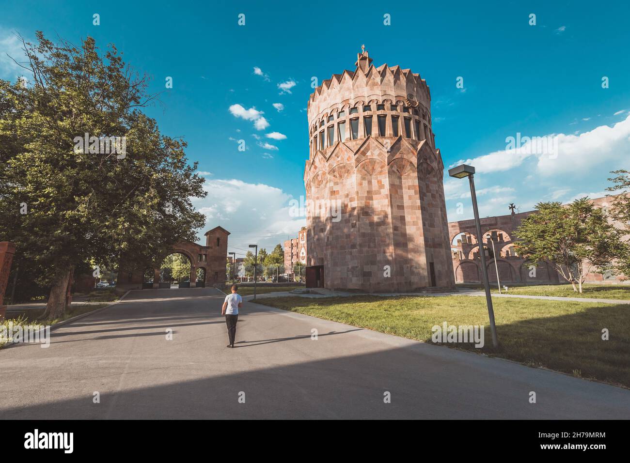17 May 2021, Vagharshapat, Armenia: unusual Church of the Holy ...