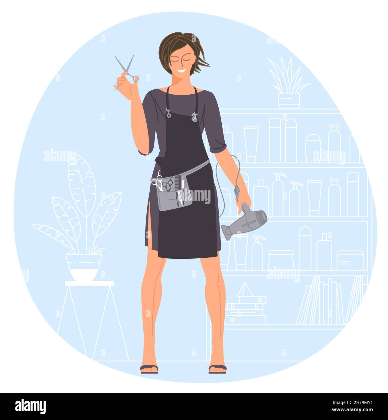 Small business beauty salon Stock Vector Images - Alamy