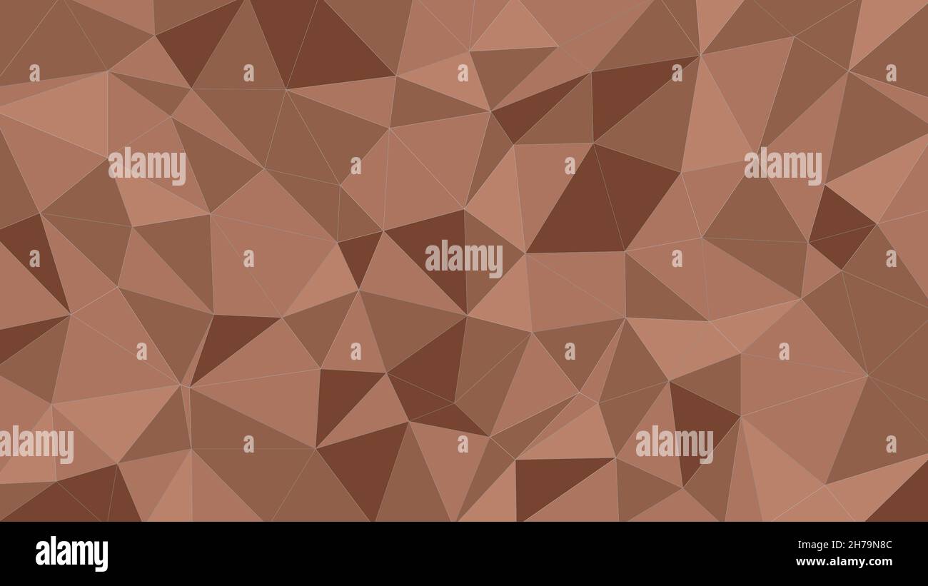 Abstract background of chocolate triangles. The geometric structure of ...