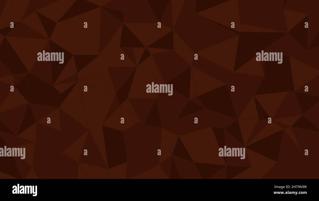 Abstract background of chocolate triangles. The geometric structure of ...