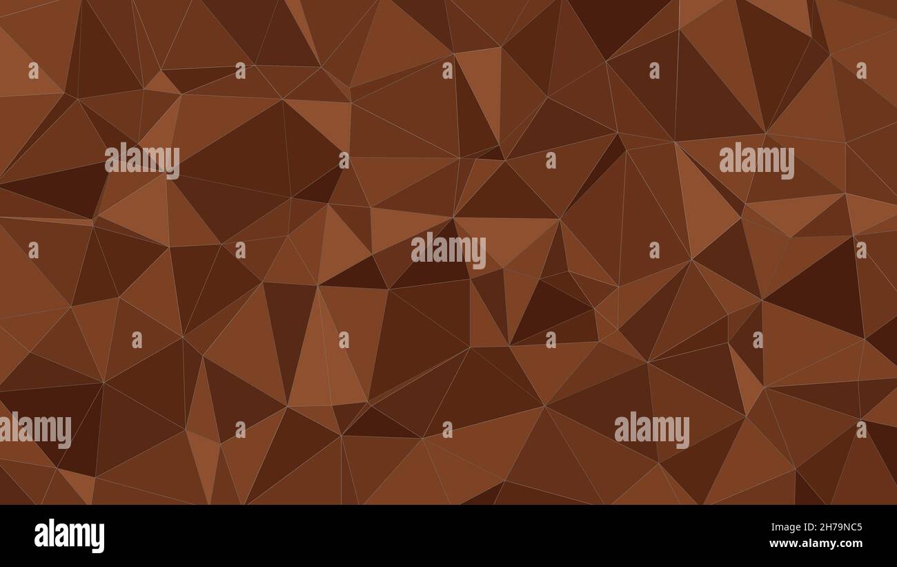 Abstract background of chocolate triangles. The geometric structure of ...