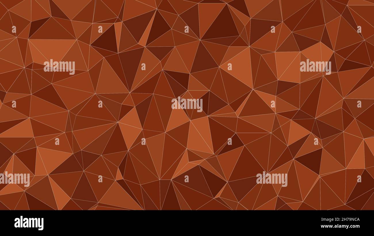 Abstract background of chocolate triangles. The geometric structure of ...