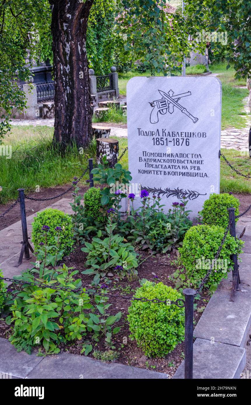 Grave of Todor Kableshkov in Church Assumption of Virgin Mary in town ...