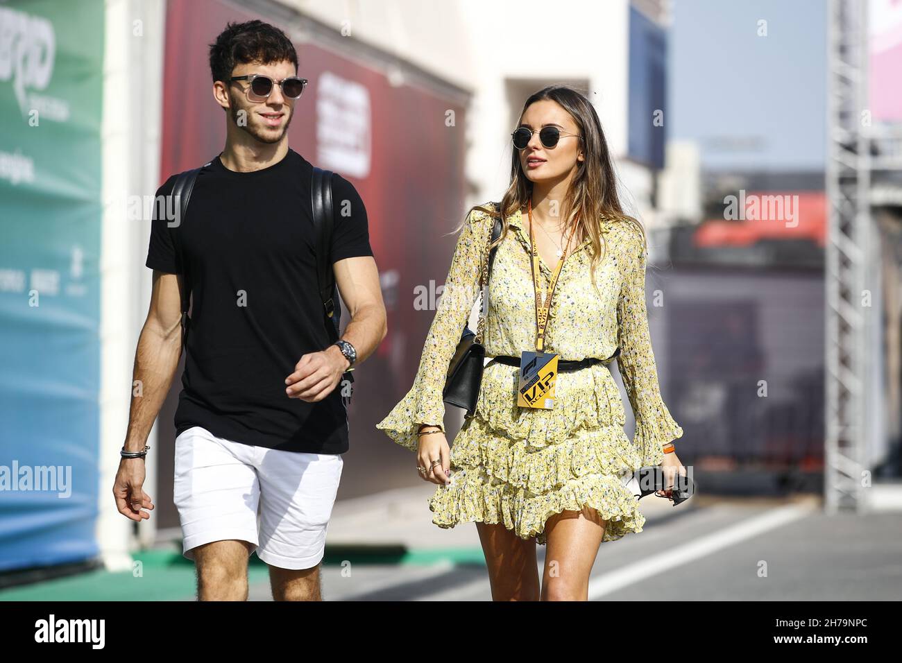 GASLY Pierre (fra), Scuderia AlphaTauri Honda AT02, portrait with his ...