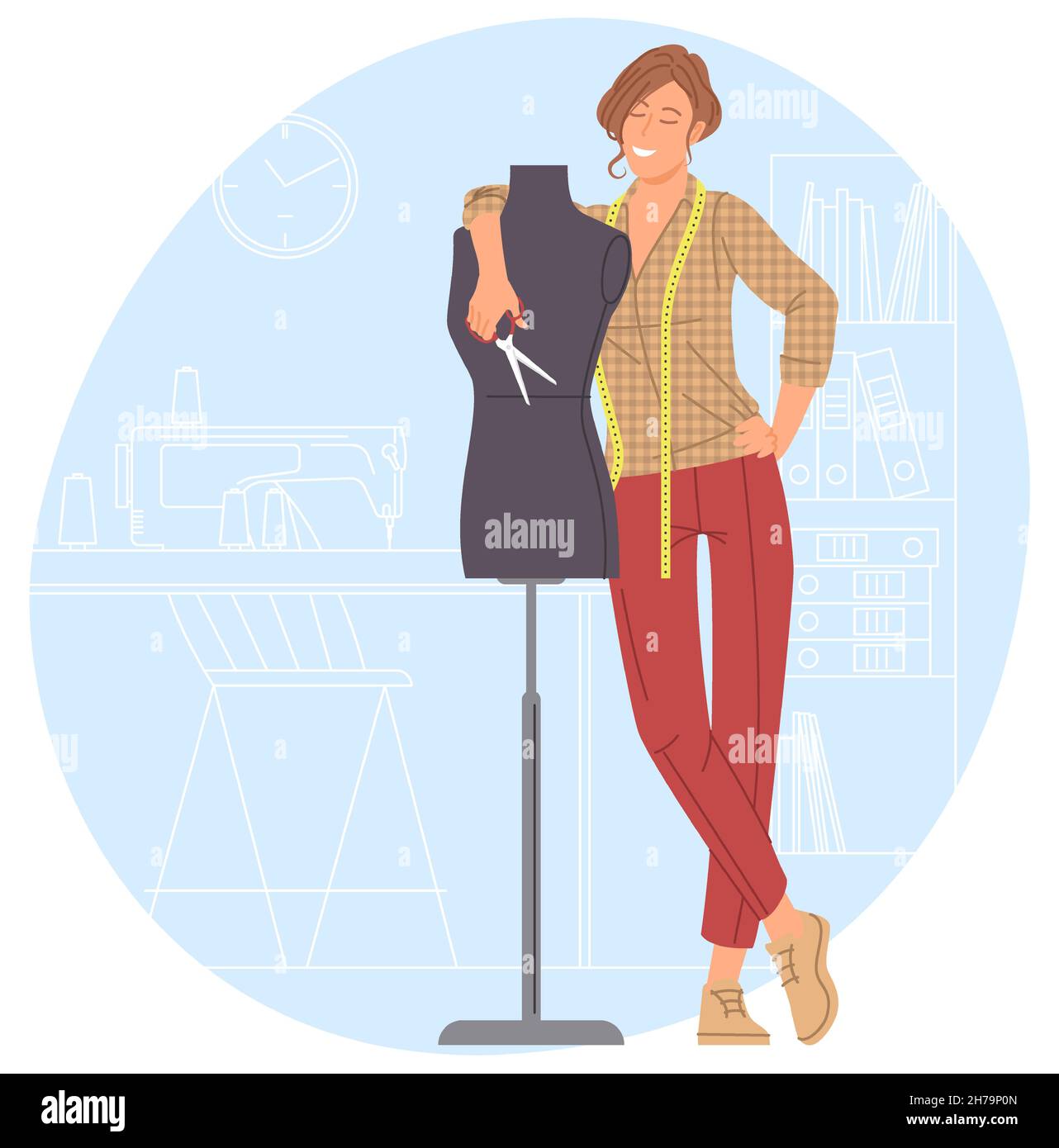 Small business workshop Stock Vector Images - Alamy