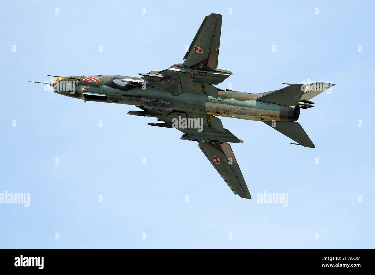 Polish Air Force Su-22 at RIAT, Fairford Stock Photo - Alamy