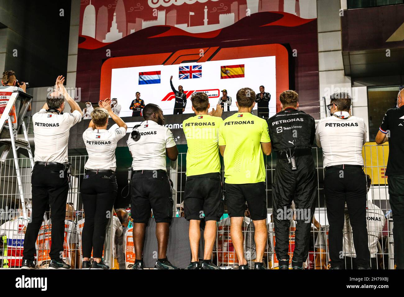 Doha, Qatar. 21st Nov, 2021. Mercedes-AMG Petronas F1 Team, F1 Grand ...