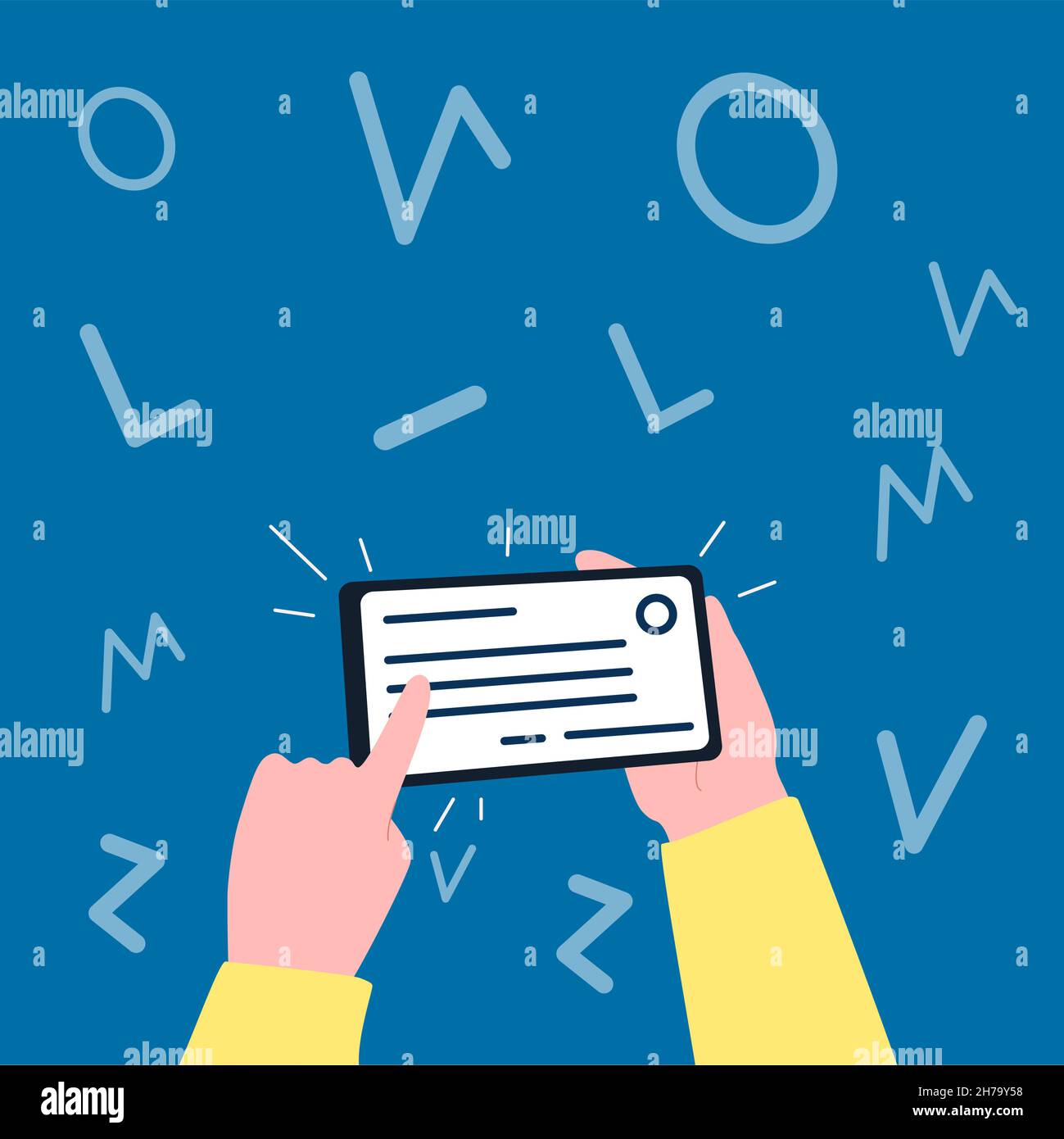 Illustration Of A Hand Holding Important Identification Card Softly ...