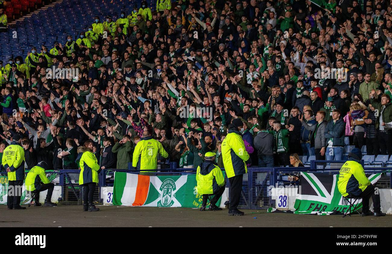 Hampden Park, Glasgow, UK. 21st Nov, 2021. Scottish League Cup semi ...