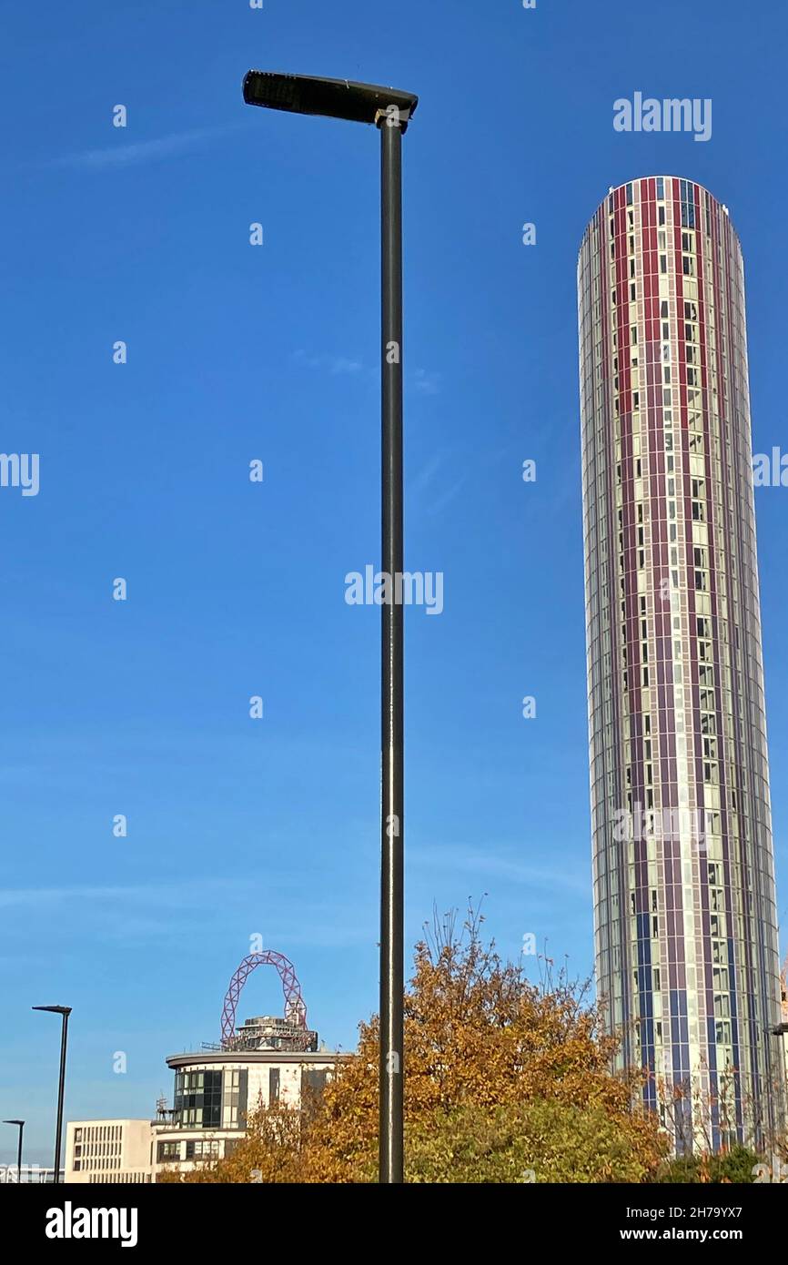 New Tower Block development, New Stratford, London, England Stock Photo ...