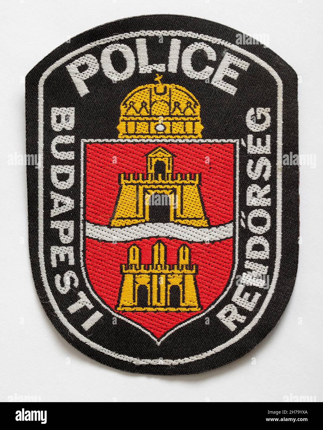 Budapest Police Badge Patch Stock Photo - Alamy