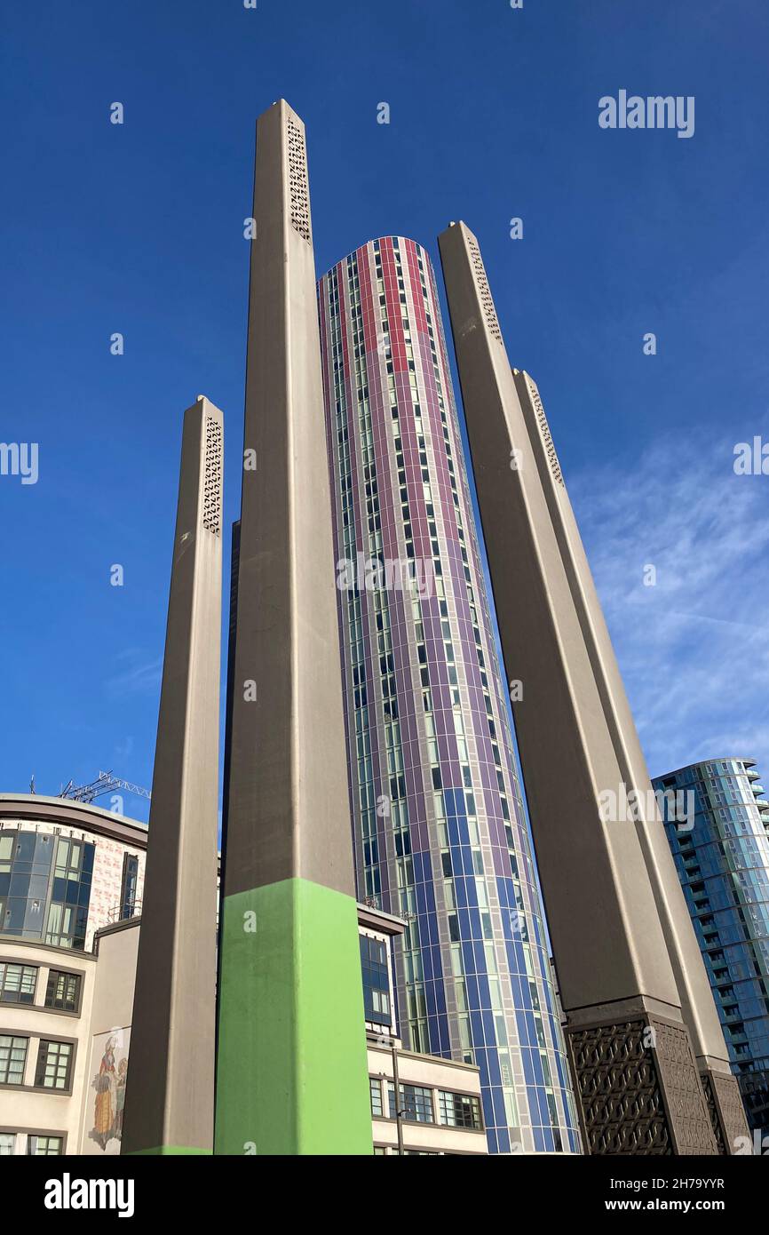 New Tower Block development, New Stratford, London, England Stock Photo ...