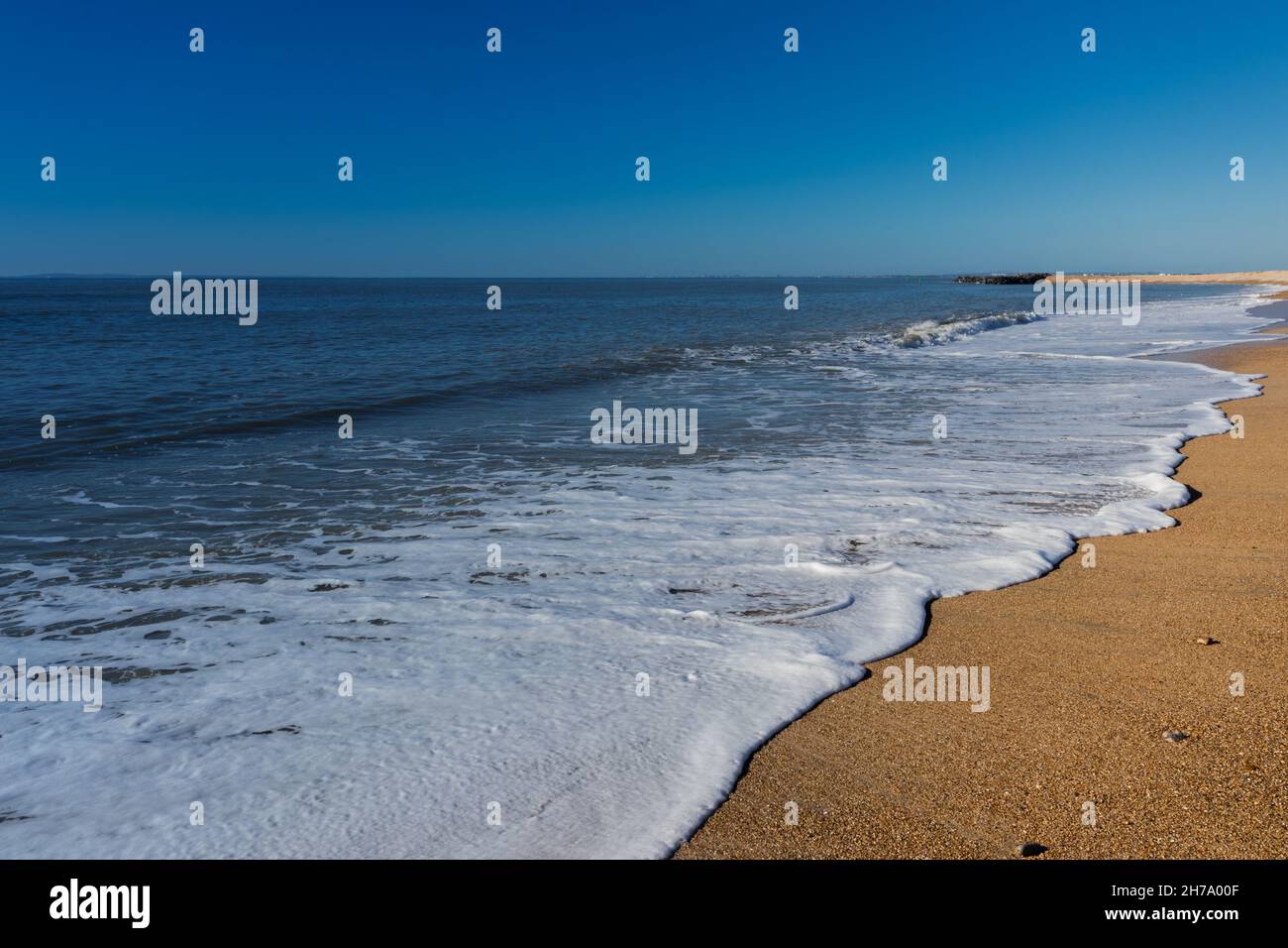 Windmill beach in Selsey near Chichester, West Sussex, UK Stock Photo ...