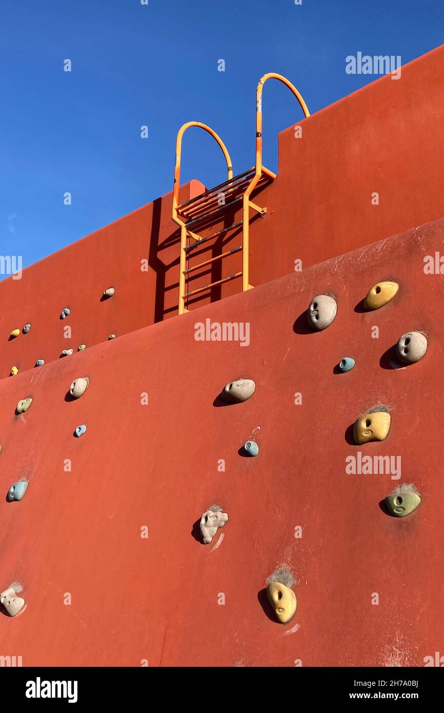 Climbing Wall At The Queen Elizabeth Olympic Park High Resolution Stock ...