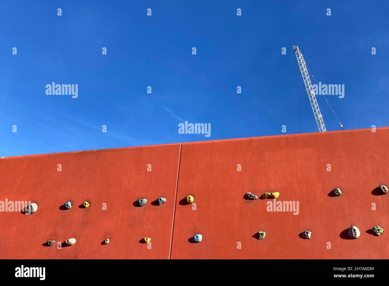 Climbing Wall At The Queen Elizabeth Olympic Park High Resolution Stock ...