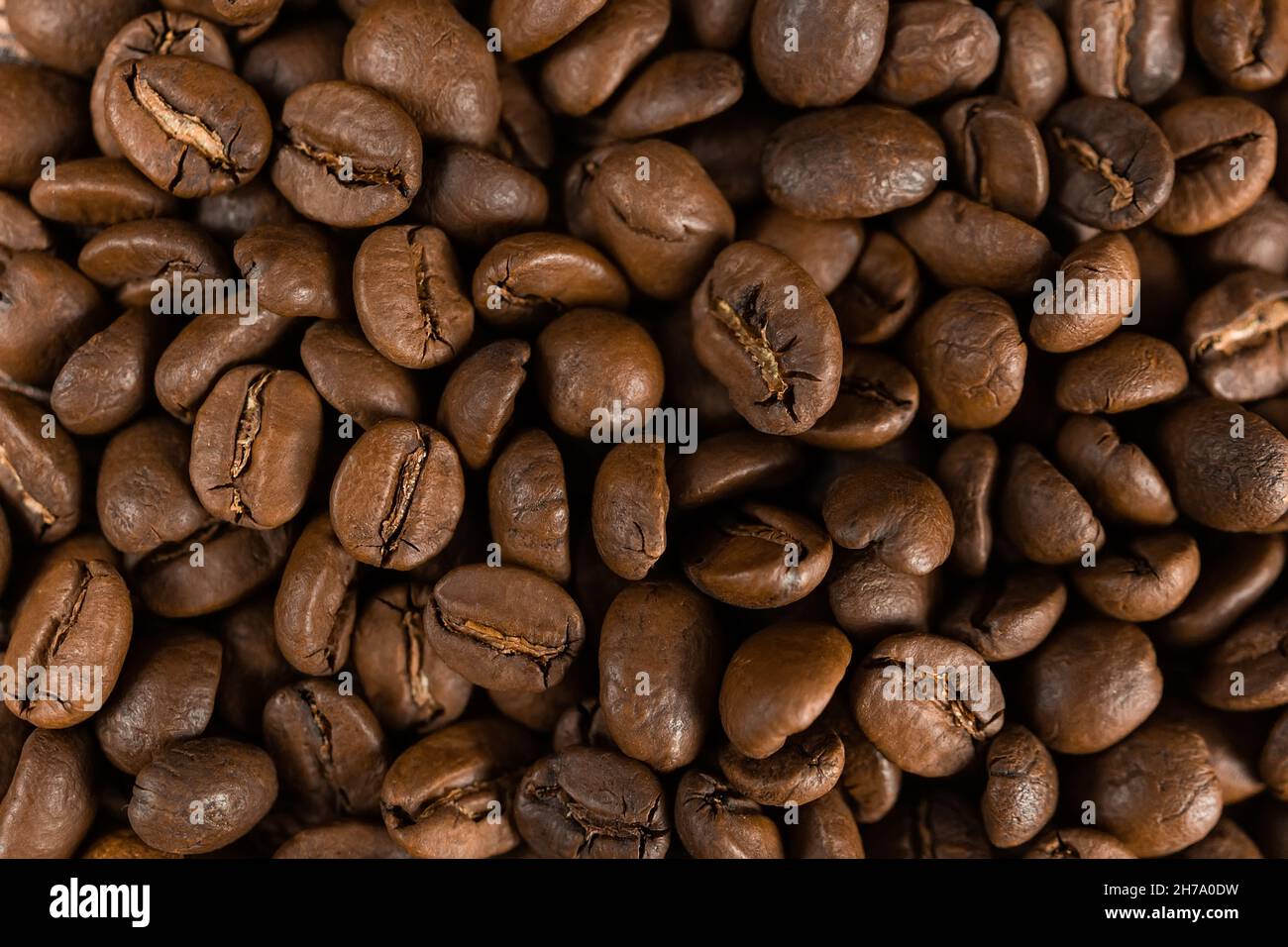 Energy stimulant and smooth java concept with full frame photograph of ...
