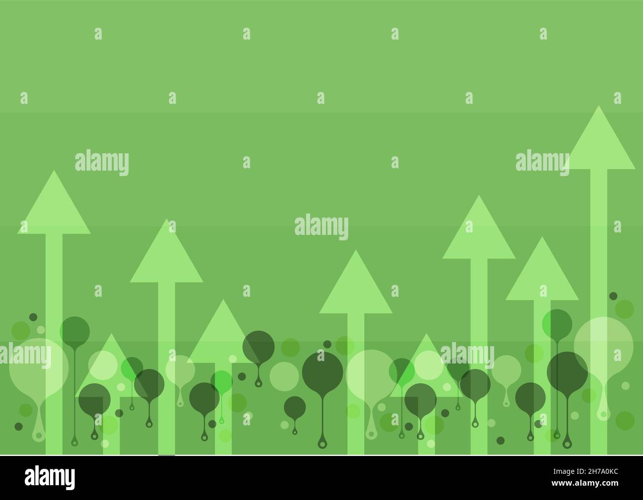 Illustration Of A Long Arrows Floating Smoothly Towards The Sky High ...