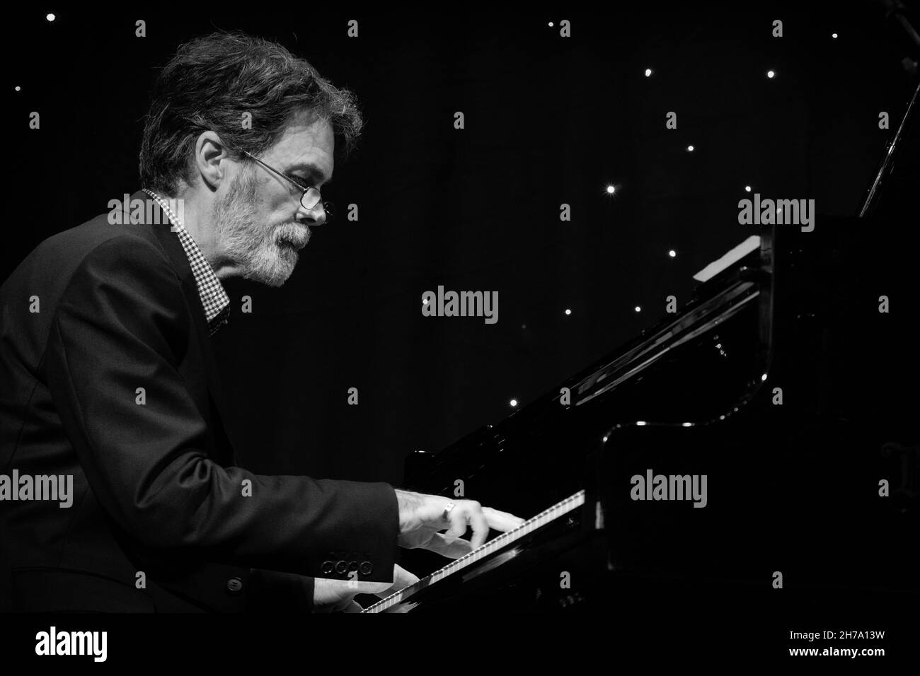 Dave Newton plays piano, Scarborough Jazz Festival 2021, UK Stock Photo ...