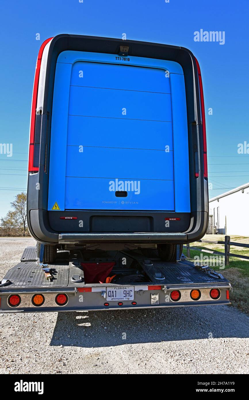 Two brand new model EDV 500 Rivian Electric Delivery Vans (EDV) part of ...