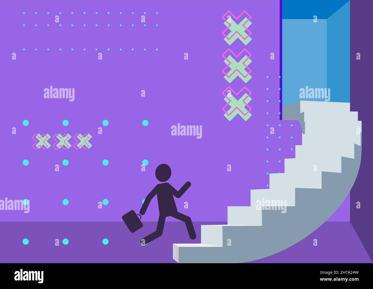 Big stair steps Stock Vector Images - Alamy