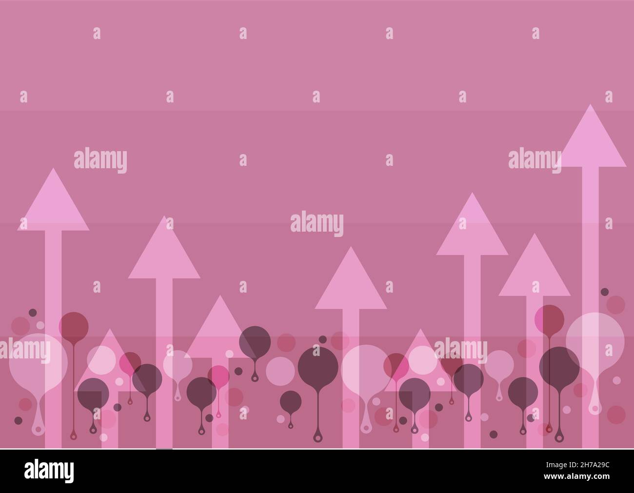 Illustration Of A Long Arrows Floating Smoothly Towards The Sky High ...