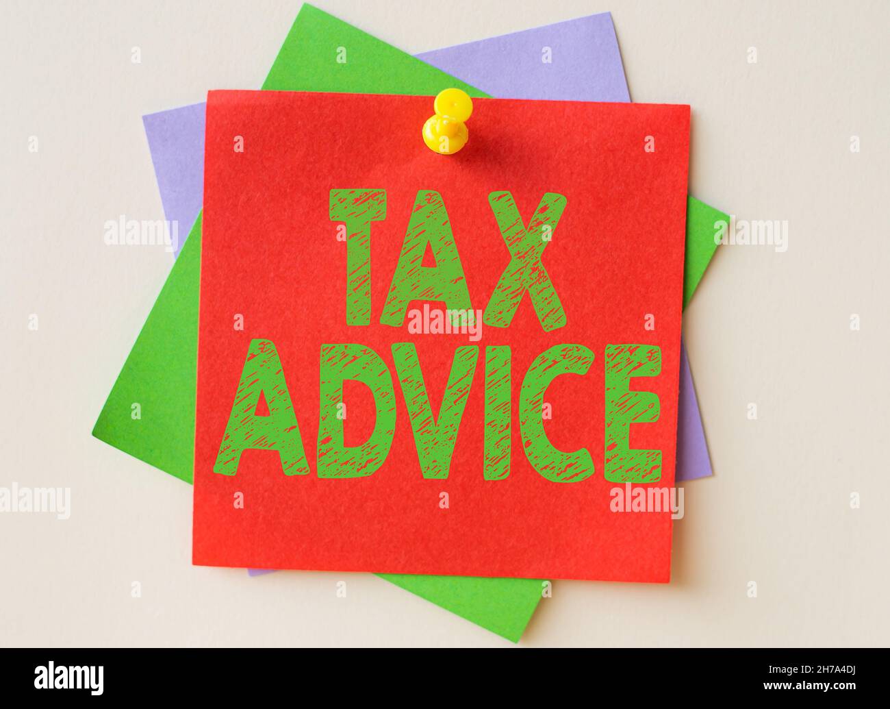 Conceptual display Tax Advice. Business approach tax agent service with ...