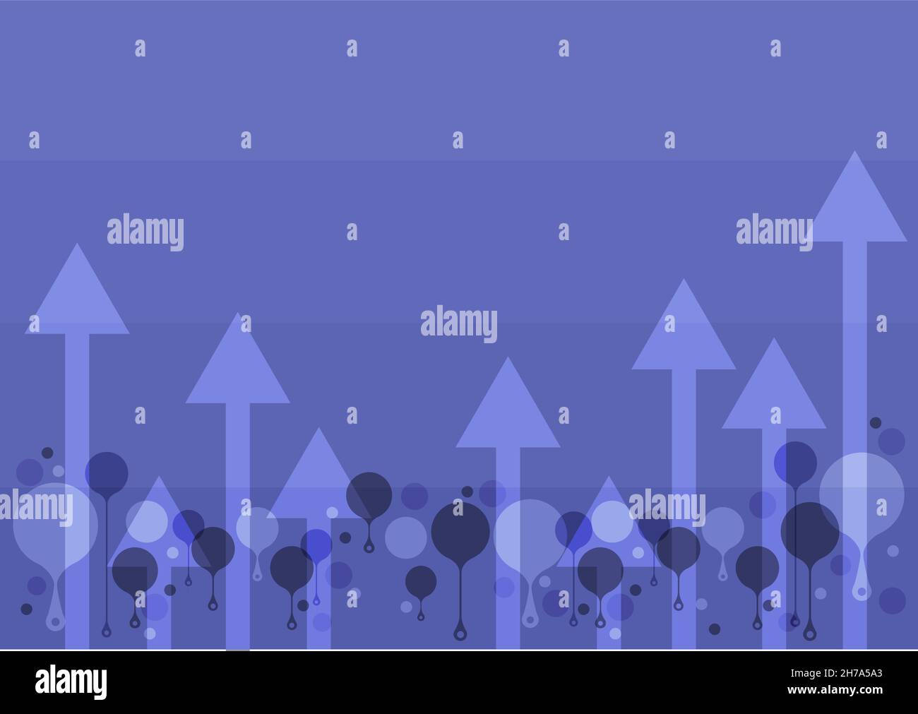 Illustration Of A Long Arrows Floating Smoothly Towards The Sky High ...