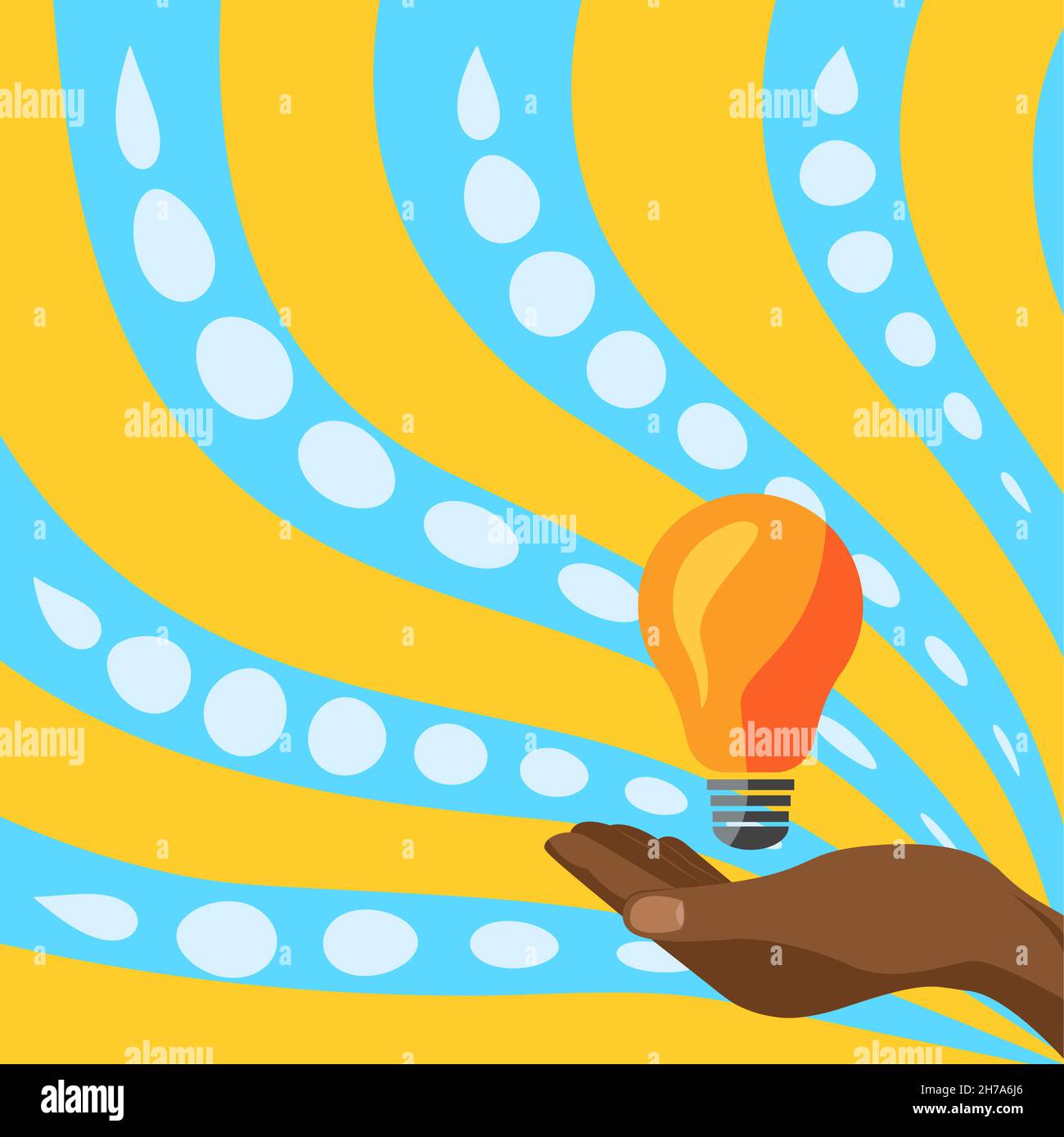 Woman presenting new ideas Stock Vector Images - Alamy