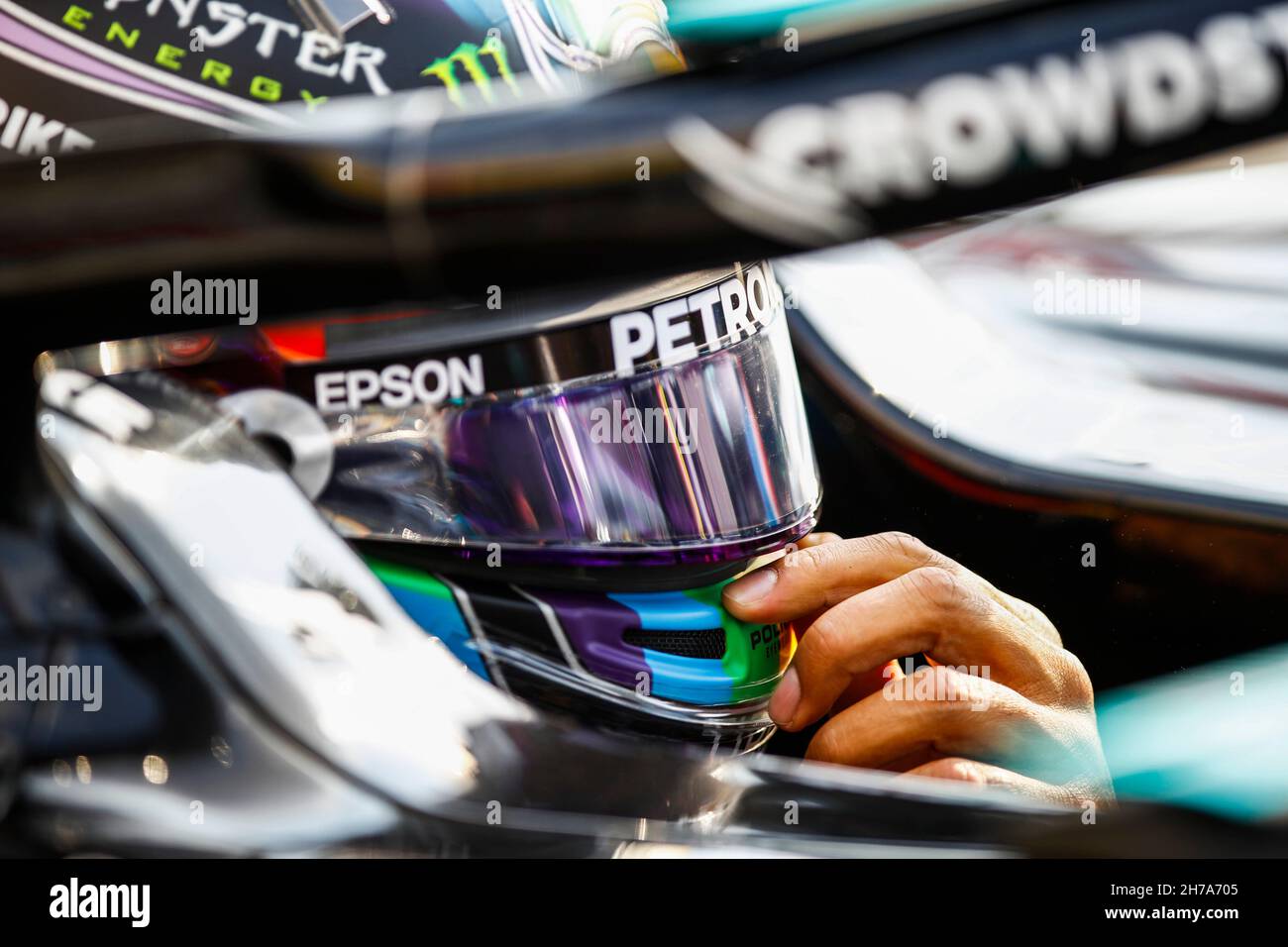 Doha, Qatar. 19th Nov, 2021. # 44 Lewis Hamilton (GBR, Mercedes-AMG ...