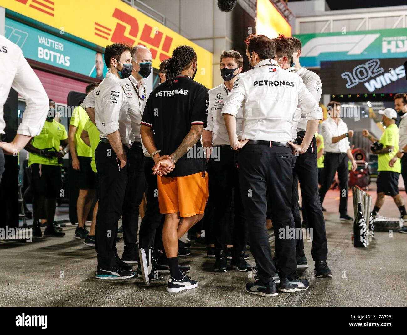 Doha, Qatar. 21st Nov, 2021. # 44 Lewis Hamilton (GBR, Mercedes-AMG ...