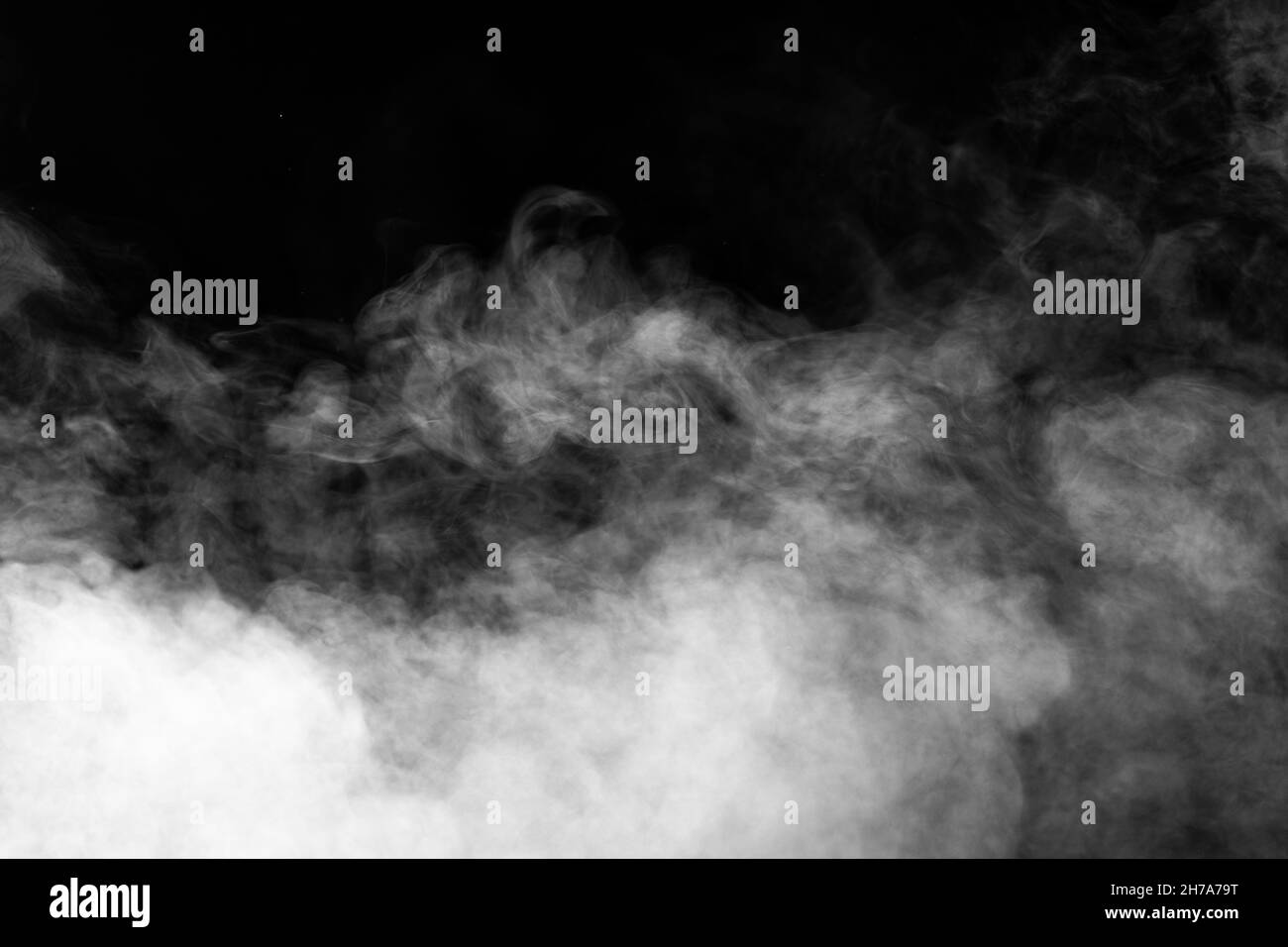 Smoke on black background. white smoke texture Stock Photo - Alamy
