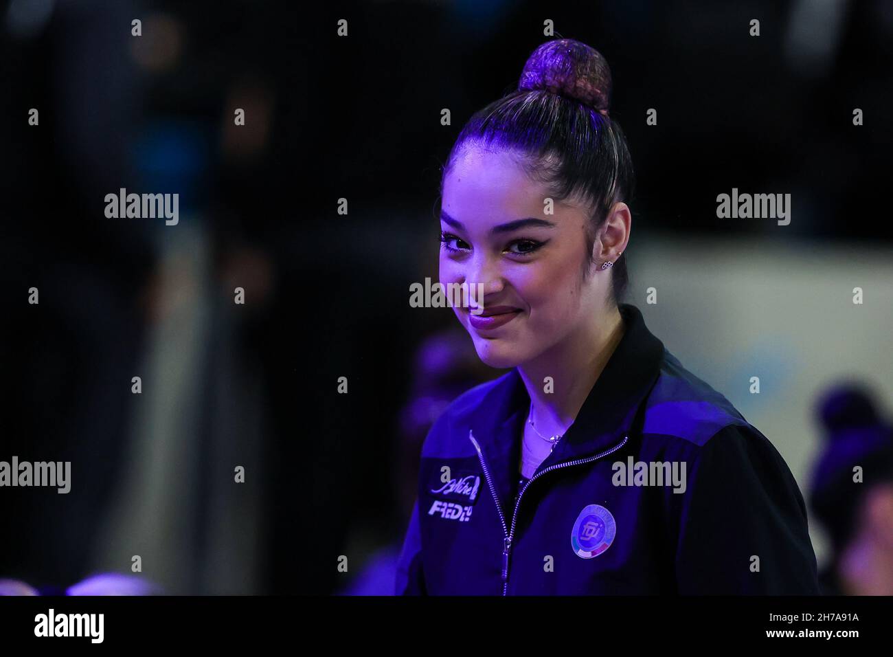 Alexandra Agiurgiuculese of RG Italy Team during the Gymnastics Grand ...