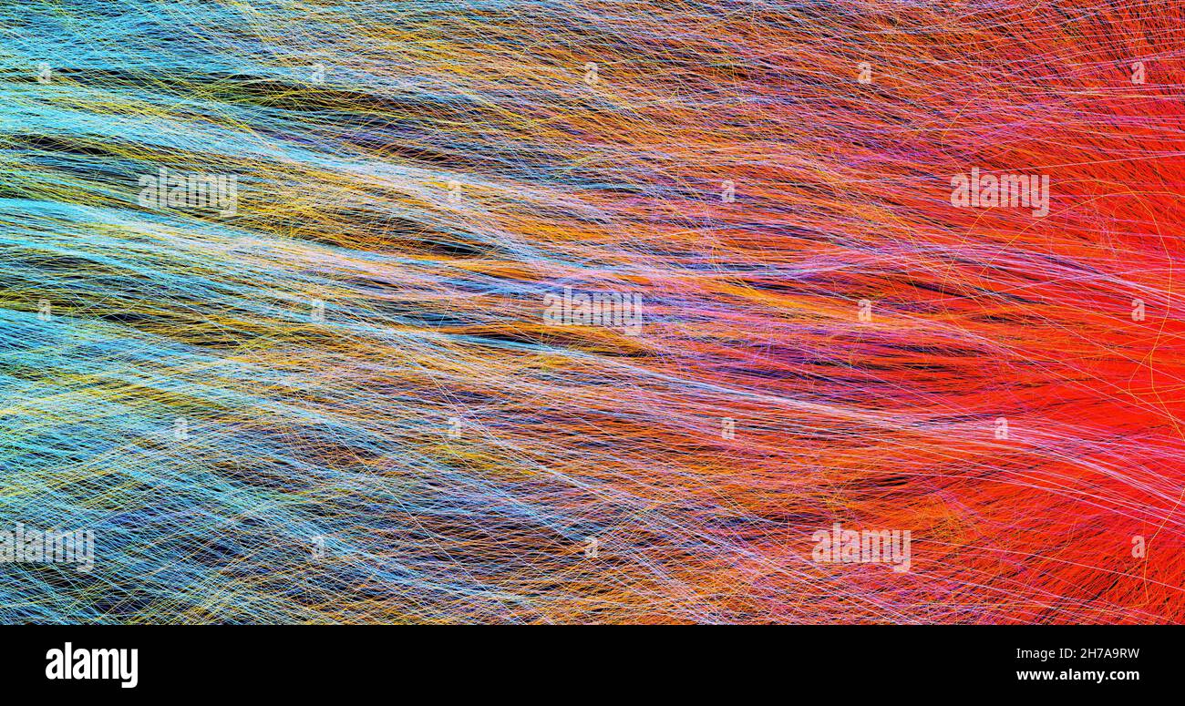 Abstract multi-colored background of threads 3d rendering Stock Photo ...